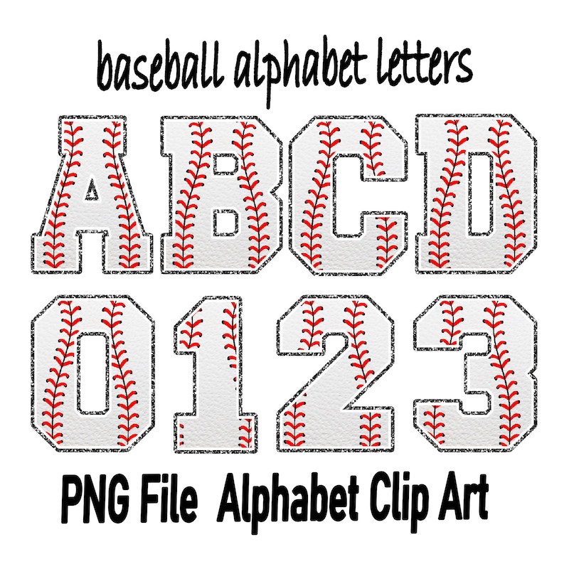 Baseball Letters - Etsy