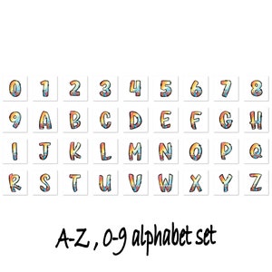 School Doodle Alphabet Bundle, School Letters, Alpha Doodle, PNG ...