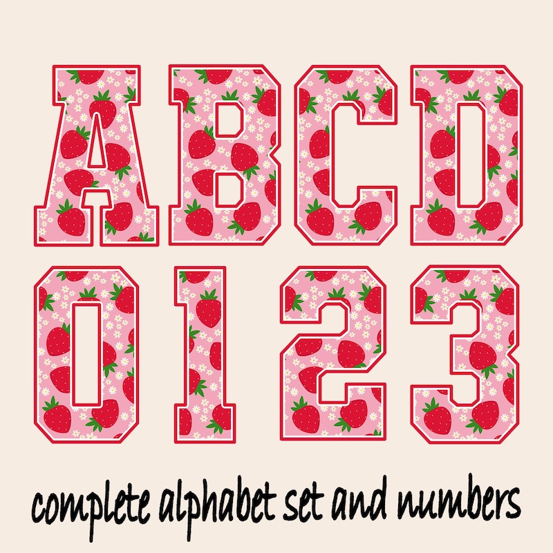 Cute Cherry Letters - Etsy