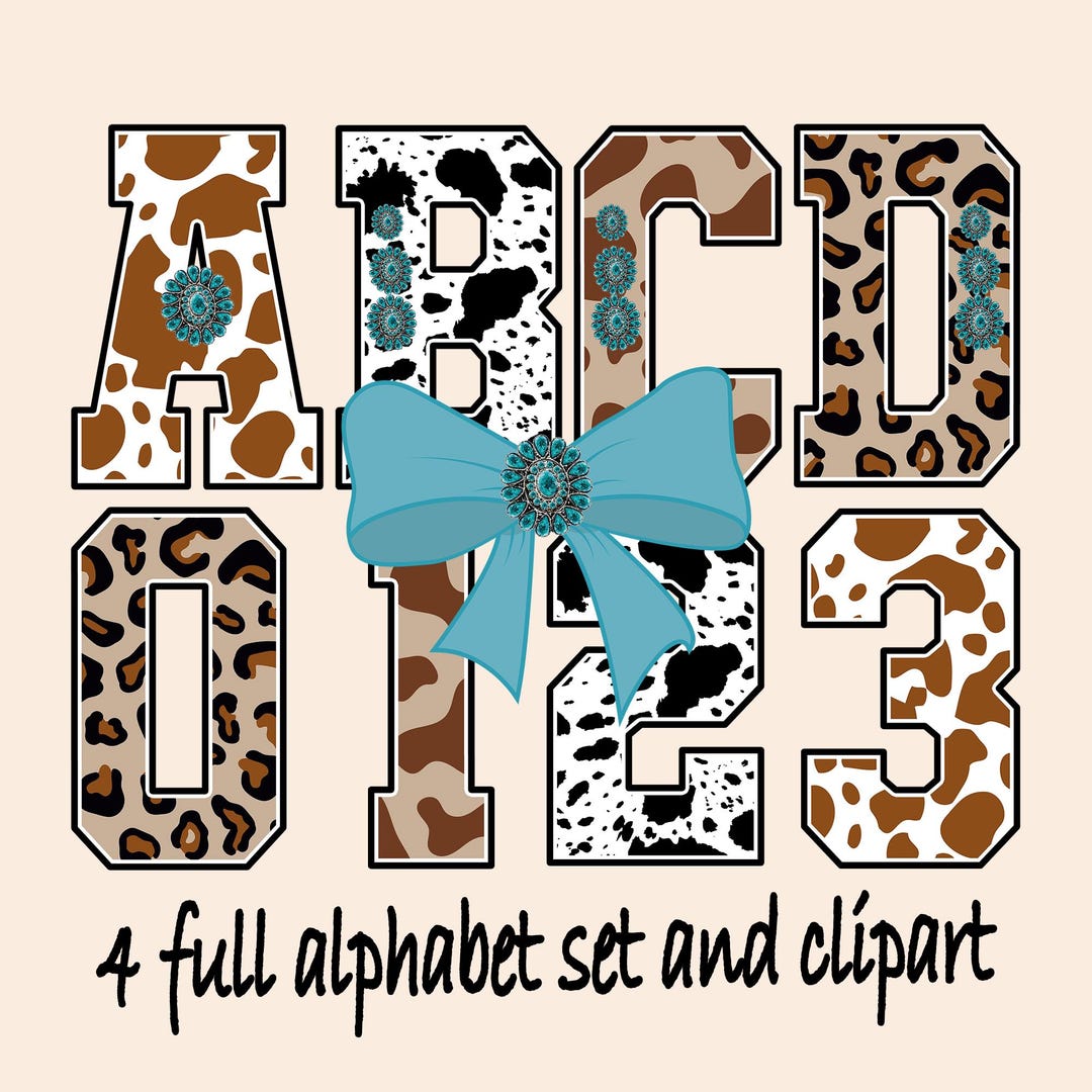 Western Coquette Bow Alphabet Sport Letters, Coquette Western Png ...