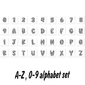 4 Set Safari Animals Skin Alphabet Doodle Letters, Bundle, Leopard ...