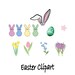Easter Alphabet Doodle Letters PNG Bundle ,bunny, Easter Eggs ,alpha ...