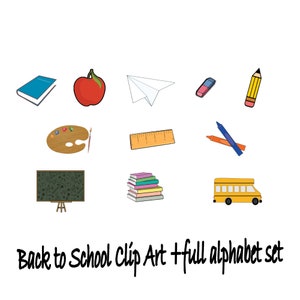 School Doodle Alphabet Bundle, School Letters, Alpha Doodle, Teacher ...