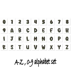 2 Sets of Camouflage Themed Alphabet PNG ,camo Print Alphabet Letters ...