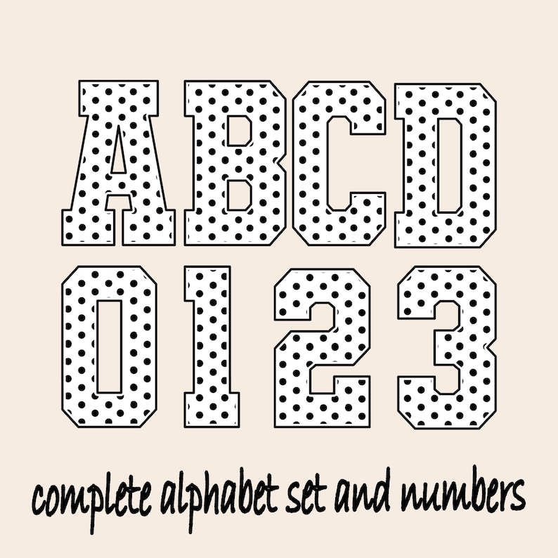 Polka Dots Letters PNG, Baseball Sports, Sport Alphabet Png, Clipart ...