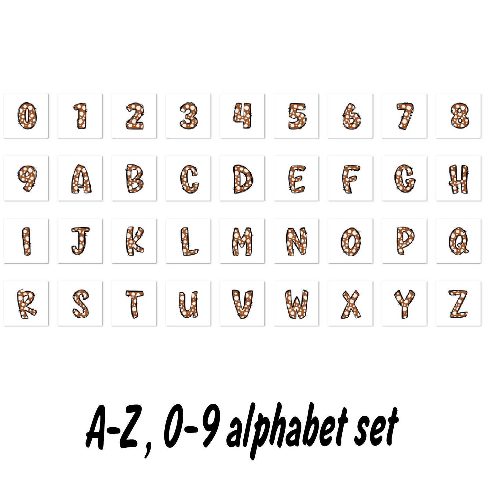 Safari Zoo Doodle Alphabet Bundle, Numbers, Safari Clip Art, Animal ...