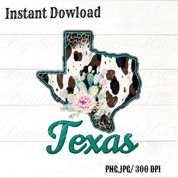 Drawing & Illustration Art & Collectibles Digital Texas Map Png,Leopard ...
