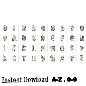 5 Set of Spring Floral Doodle Letters PNG, Clipart , Alphabet Letters ...