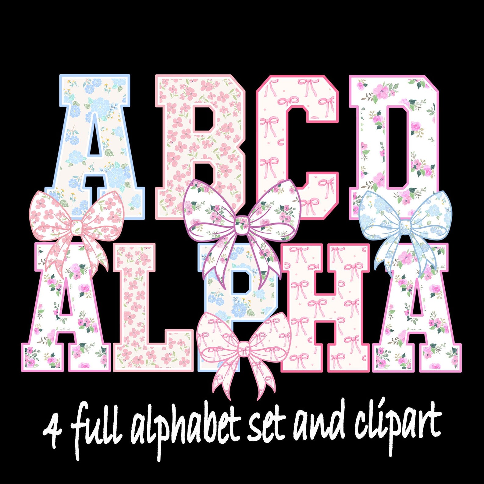 Pink Coquette Bow Alphabet and Numbers, Mama Coquette PNG Alphabet ...