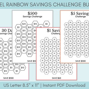 Savings Challenge Printable Savings Challenge Bundle 10k Savings ...