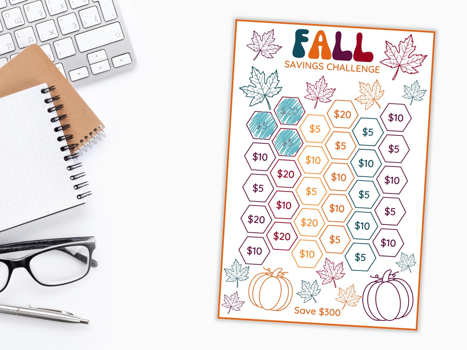 Four Seasons Savings Challenge Bundle | Printable Tracker (PDF) - Etsy