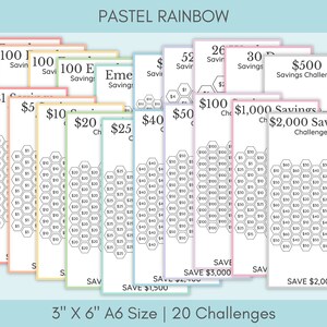 Ultimate Savings Challenge Bundle Savings Challenge Printable A6 Mini ...