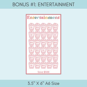 Savings Challenge Printable | Savings Challenge Bundle | A6 Sized Mini ...