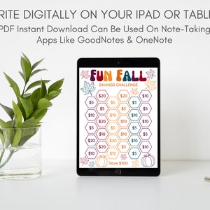 Fall Savings Challenge Printable Money Saving Challenge 30 Day Savings ...
