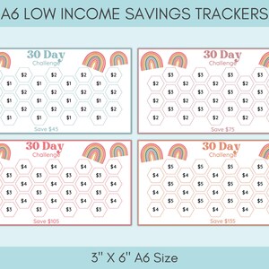 Low Income Savings Challenge Printable | Money Saving Challenge Bundle ...