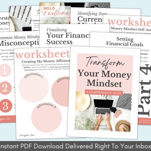 Money Mindset Guide | 75+ Page Financial Workbook | Change Your Money ...