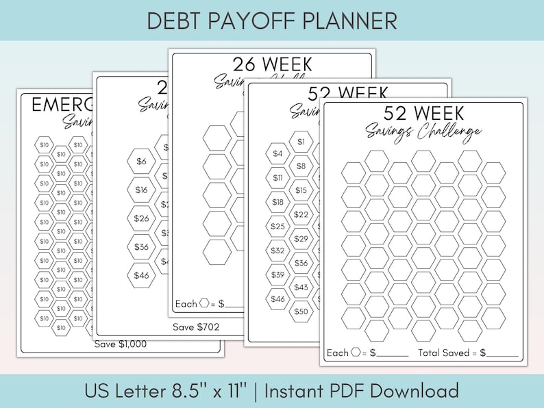 Debt Payoff Planner | Tracker Printable (digital Download) - Etsy
