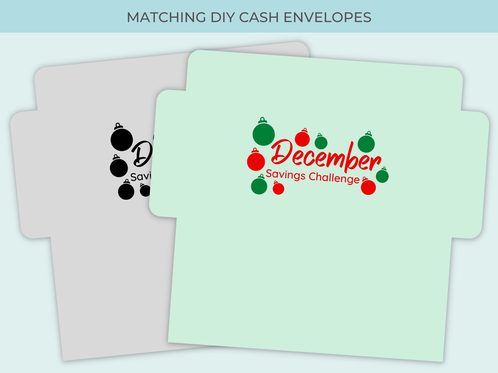 December Savings Challenge Bundle & Cash Envelopes A6 Mini - Etsy