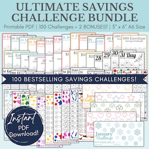 Ultimate Savings Challenge Bundle Savings Challenge - Etsy