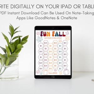 Fall Savings Challenge Printable | Money Saving Challenge | 30 Day ...