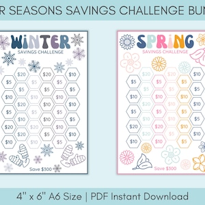 Four Seasons Savings Challenge Bundle | Money Saving Challenge | 30 Day ...