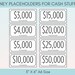 Cash Stuffing Printable Money Placeholder Bundle (digital Download) - Etsy