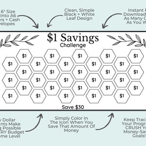 Low Income Savings Challenge Printable Money Saving - Etsy