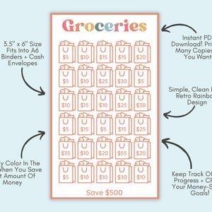 Savings Challenge Printable | Savings Challenge Bundle | A6 Sized Mini ...