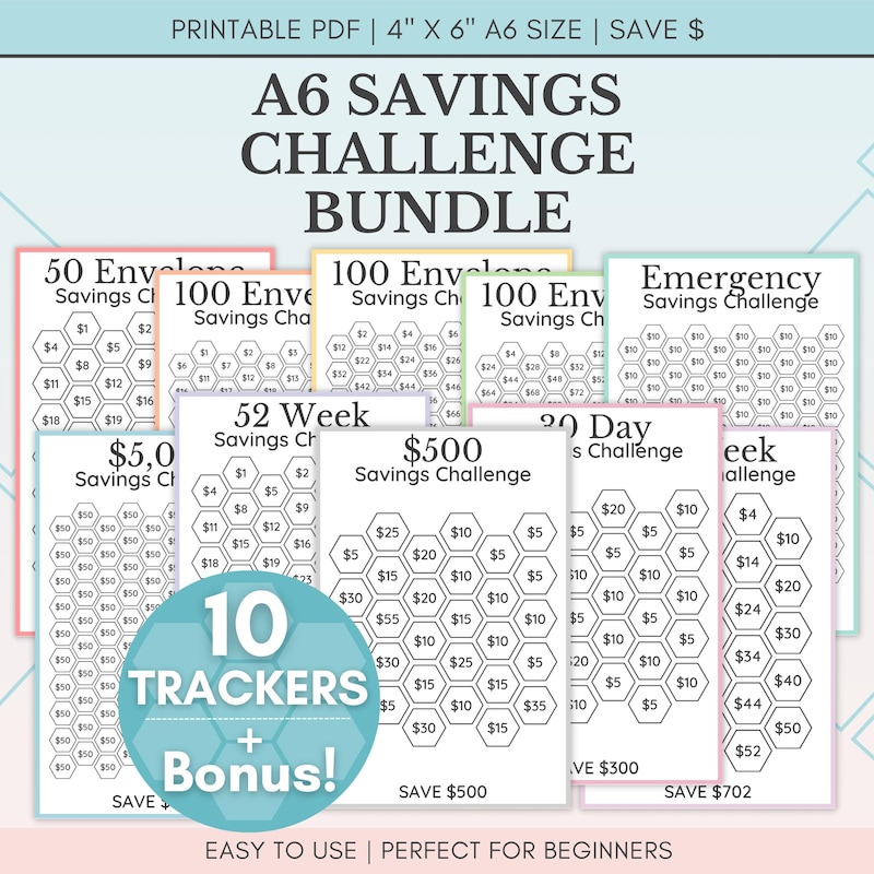 Money Saving Trackers Men - Etsy