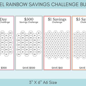 Savings Challenge Printable | Savings Challenge Bundle | A6 Sized Mini ...