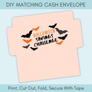 Halloween Savings Challenge Bundle | A6 Tracker, DIY Envelope (PDF ...