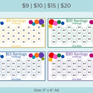 Low Income Savings Challenge Printable Money Saving - Etsy