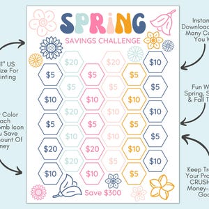 Four Seasons Savings Challenge Bundle | Money Saving Challenge | 30 Day ...
