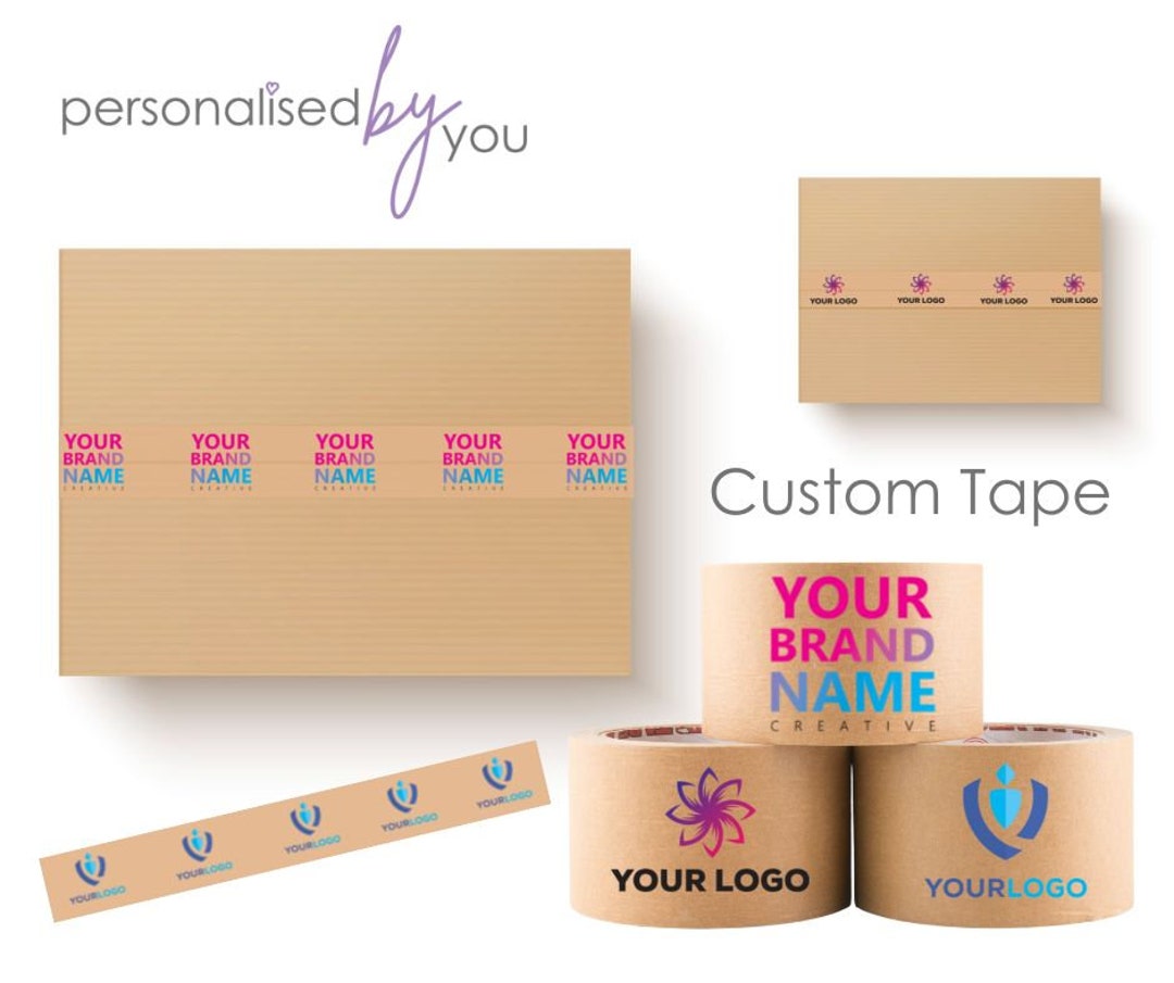 Custom Personalised Printed Packaging Tape Add Your Logo/text Gum/water Tape FREE DELIVERY - Etsy UK