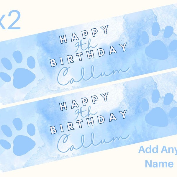 Paw Print Banner - Etsy UK