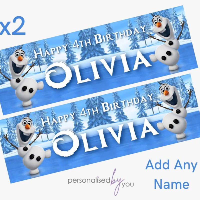 Frozen Banner With Olaf - Etsy UK