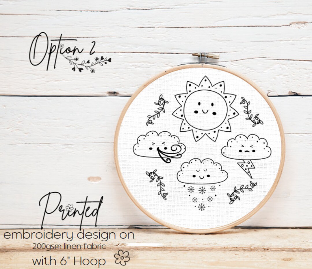 Kids Embroidery Design Kit PDF Embroidery Pattern, Embroidery Pattern ...