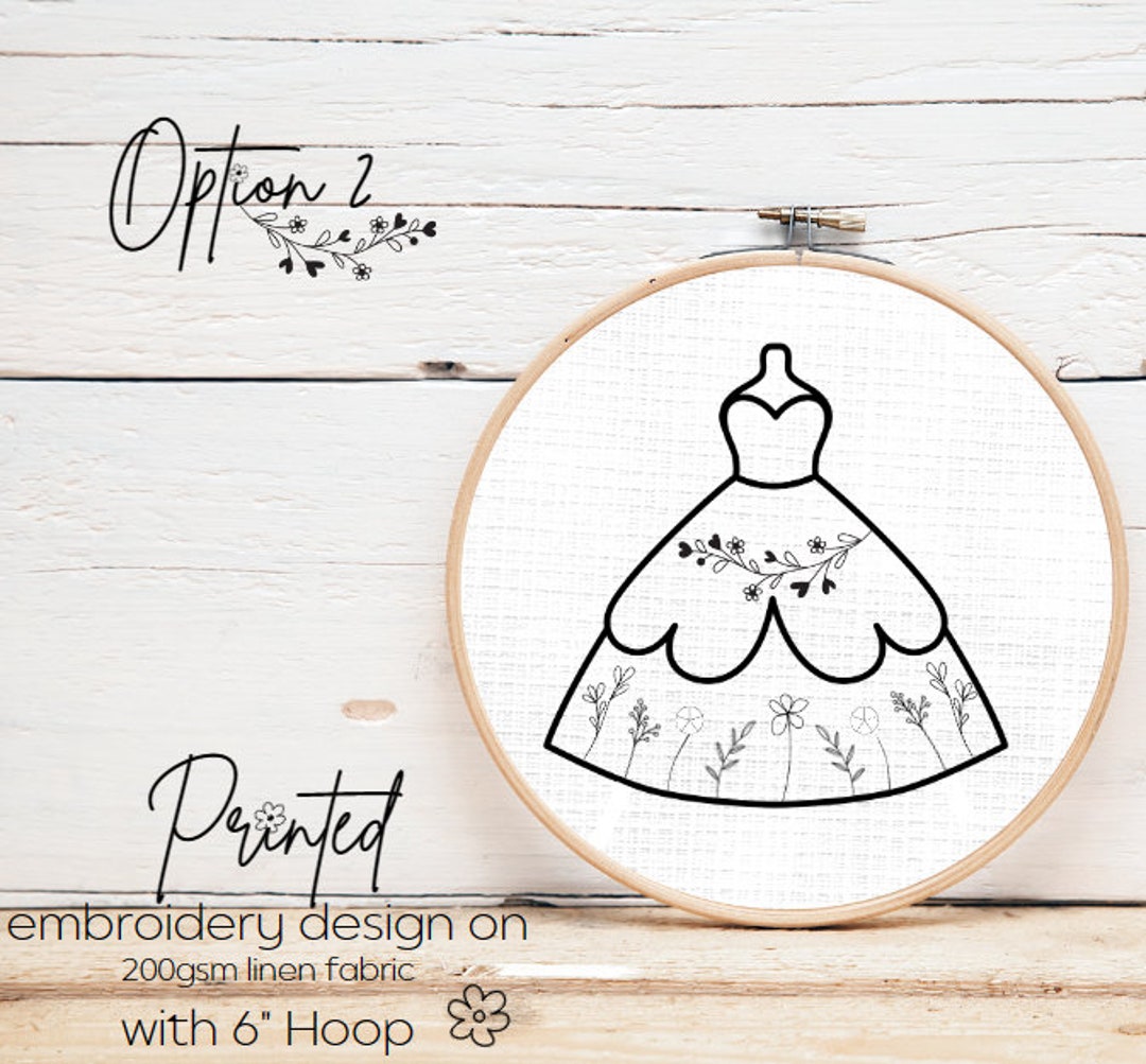 Wedding Embroidery Pattern, Embroidery Kit, PDF Digital Download ...