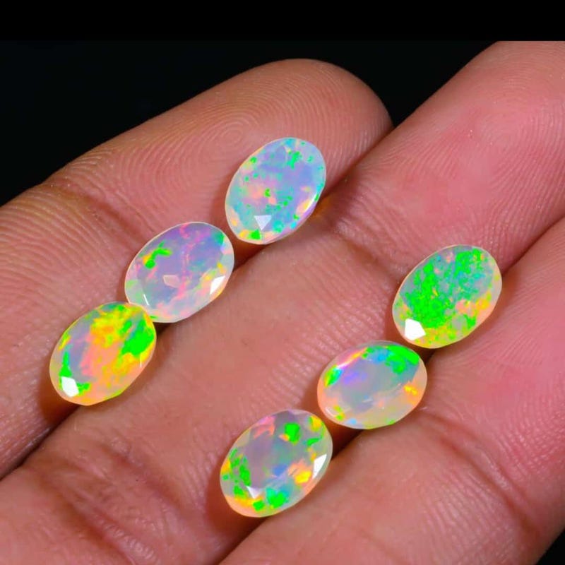Faceted Opal - Etsy