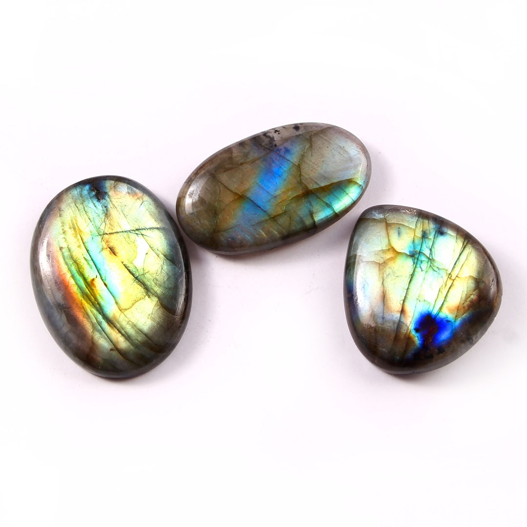 AAA Spectrolite Labradorite Cabochons: Multi Fire Gemstones, Mix Size ...
