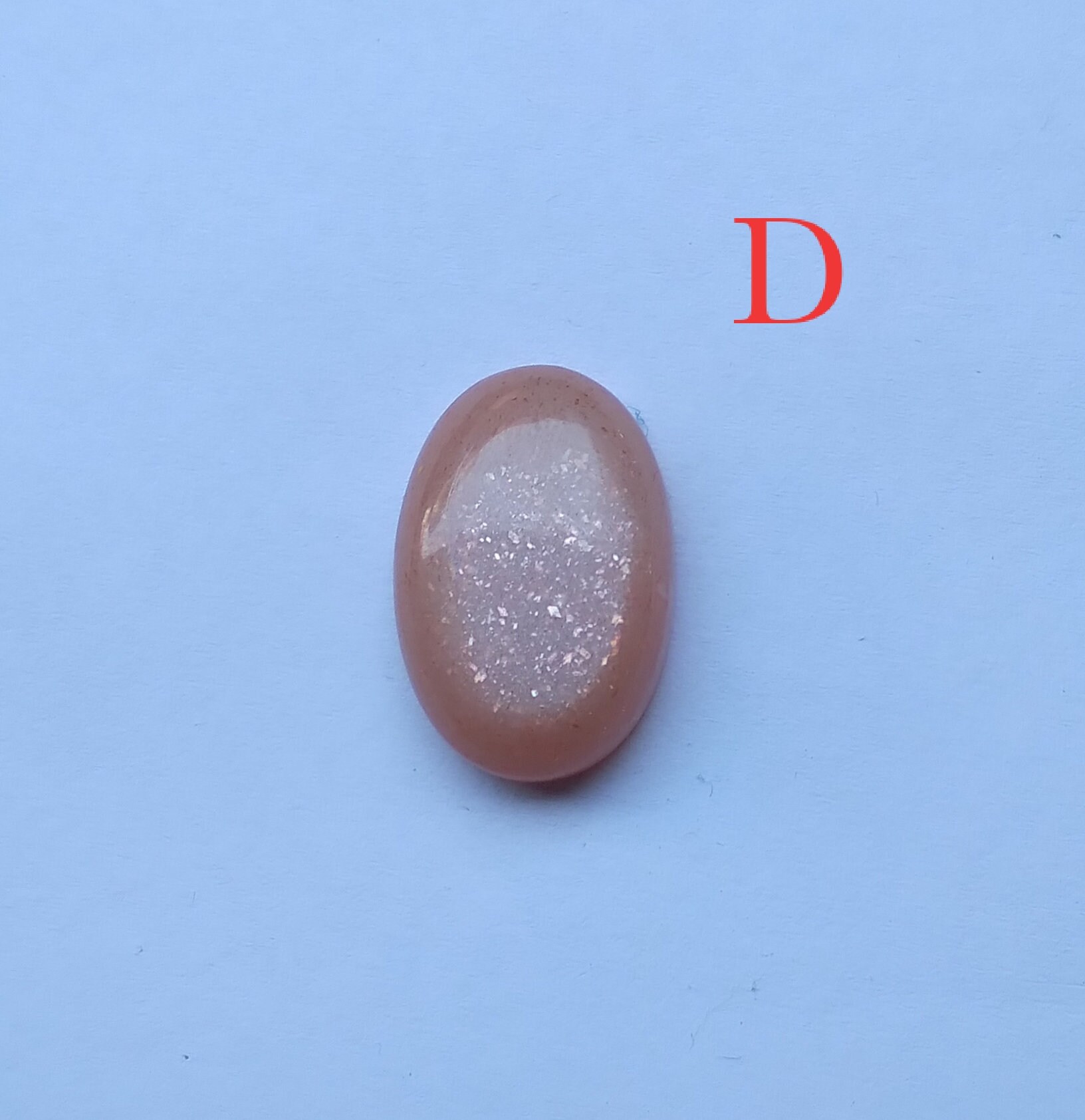 AAA+ 100% Natural Red Moon Stone Oval Gemstone. Cabochon Loose Sleep ...