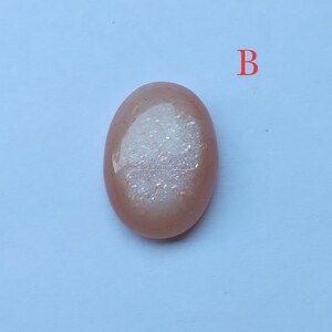 AAA+ 100% Natural Red Moon Stone Oval Gemstone. Cabochon Loose Sleep ...