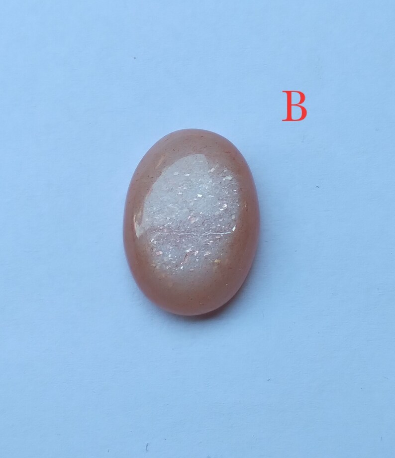 AAA+ 100% Natural Red Moon Stone Oval Gemstone. Cabochon Loose Sleep ...
