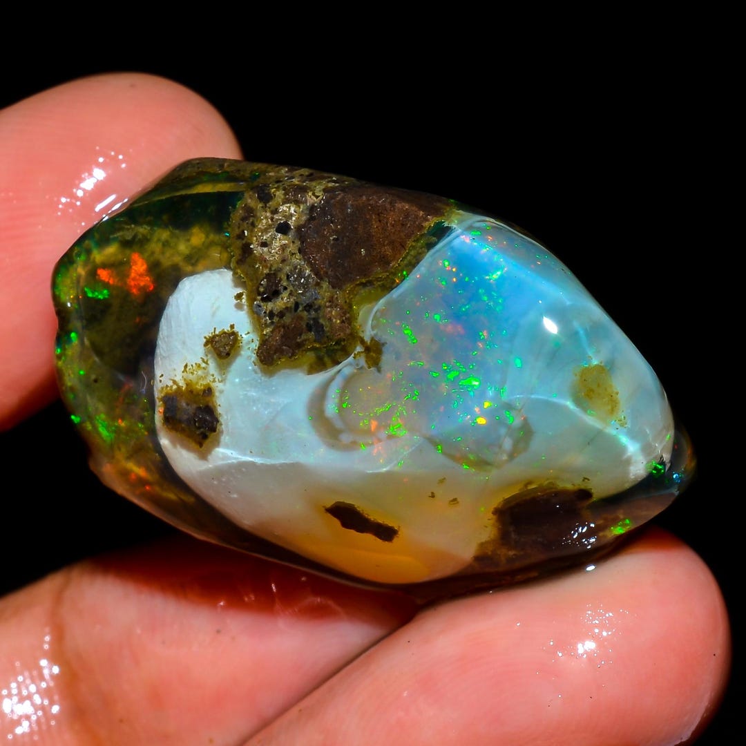 Ethiopian Opal Rough Big Opal Specimen Rough Multi Fire Opal Raw for ...