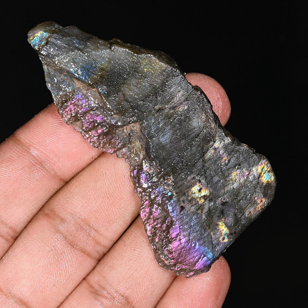 AAA+++ Natural Labradorite Big Size Slabs Rough, Labradorite Slice ...