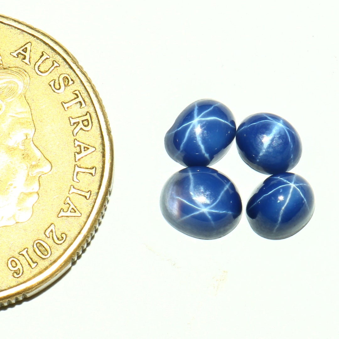 Lab Created Blue Lindy Star Sapphire, Cabochon, Linde Star, Star ...