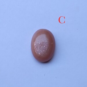 AAA+ 100% Natural Red Moon Stone Oval Gemstone. Cabochon Loose Sleep ...