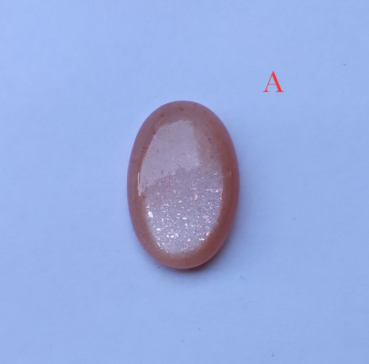 AAA 100% Natural Red Moon Stone Oval Gemstone. Cabochon Loose - Etsy UK