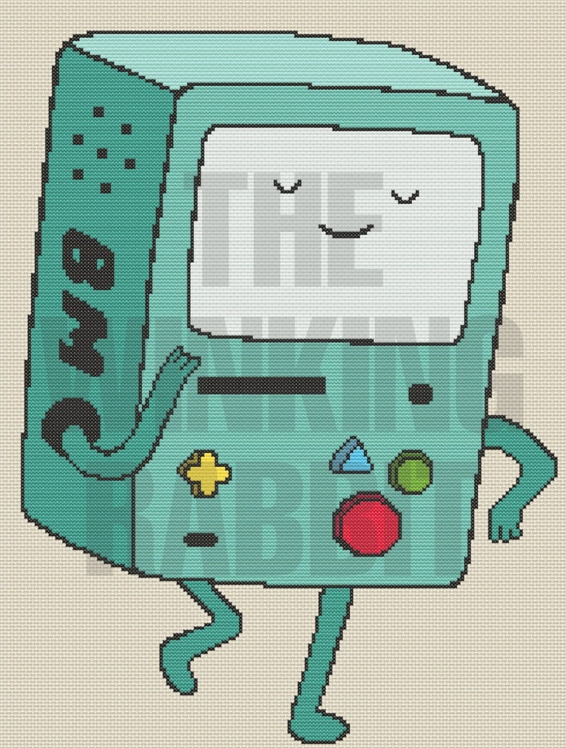 BMO Adventure Time Cross Stitch Pattern DIGITAL DOWNLOAD - Etsy