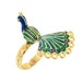 Mina Karigari Brass Peacock Ring - Traditional Free Size - Etsy